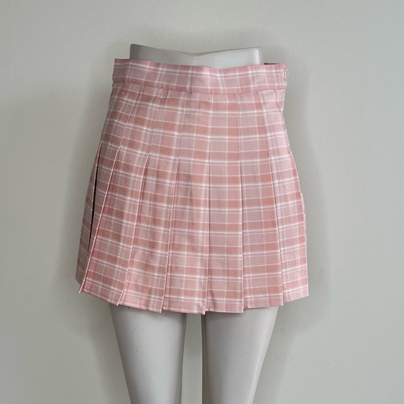 Comfy And Ready | Shorts | Comfy And Ready Plaid Skorts In Pink | Poshmark